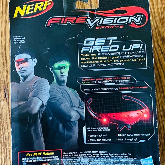 Hasbro | Toys | Nerf Firevision Sports Frames Red New | Poshmark